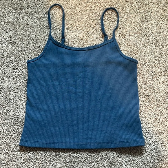 American Eagle Outfitters | Tops | Royal Blue Cropped Tank Top | Poshmark